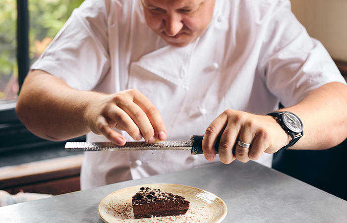 Chef Ashley Palmer-Watts creates Mocha Tart for Fuller’s pubs - Fuller's